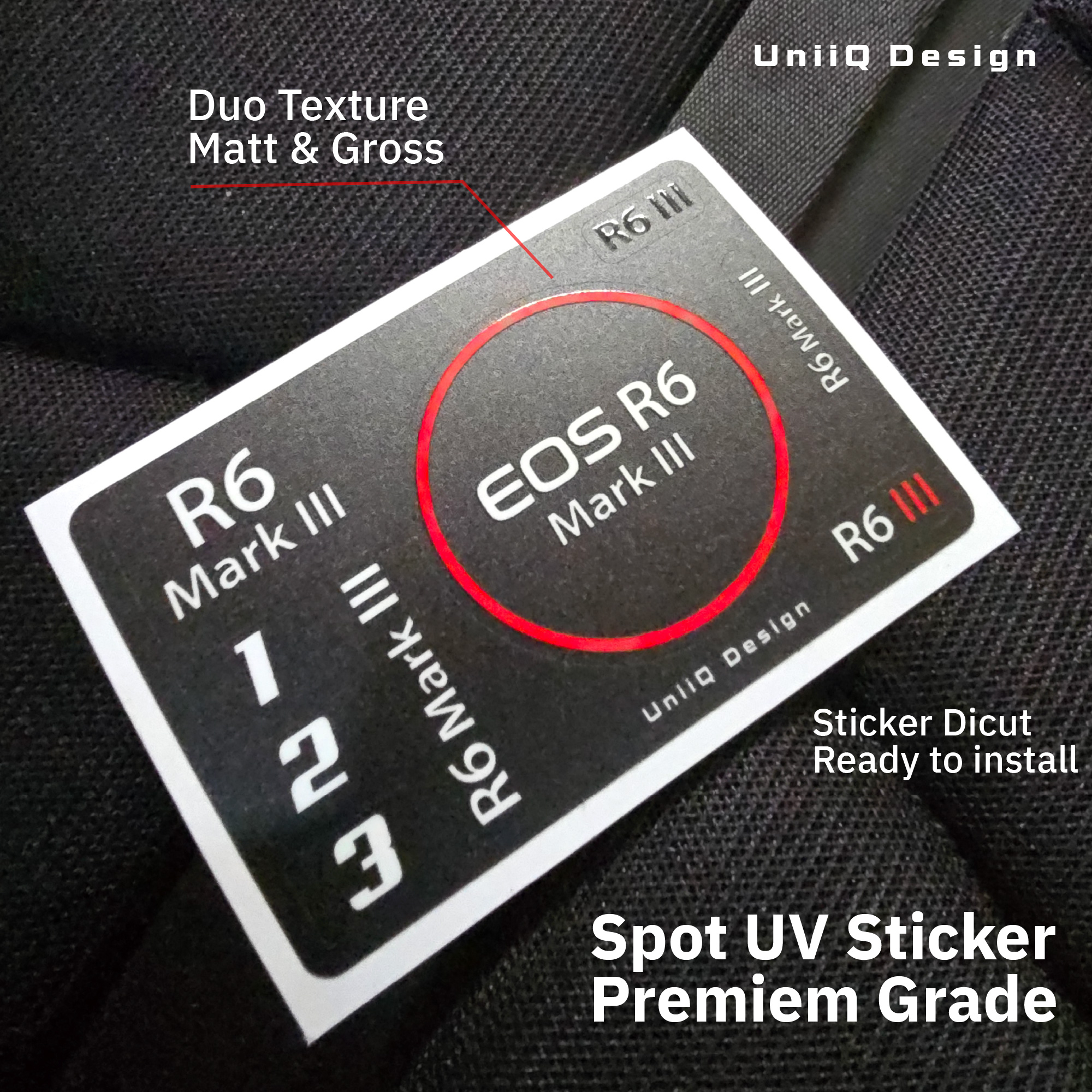 Canon EOS R5 /R6 Camera body cap sticker with model | Shopee Malaysia