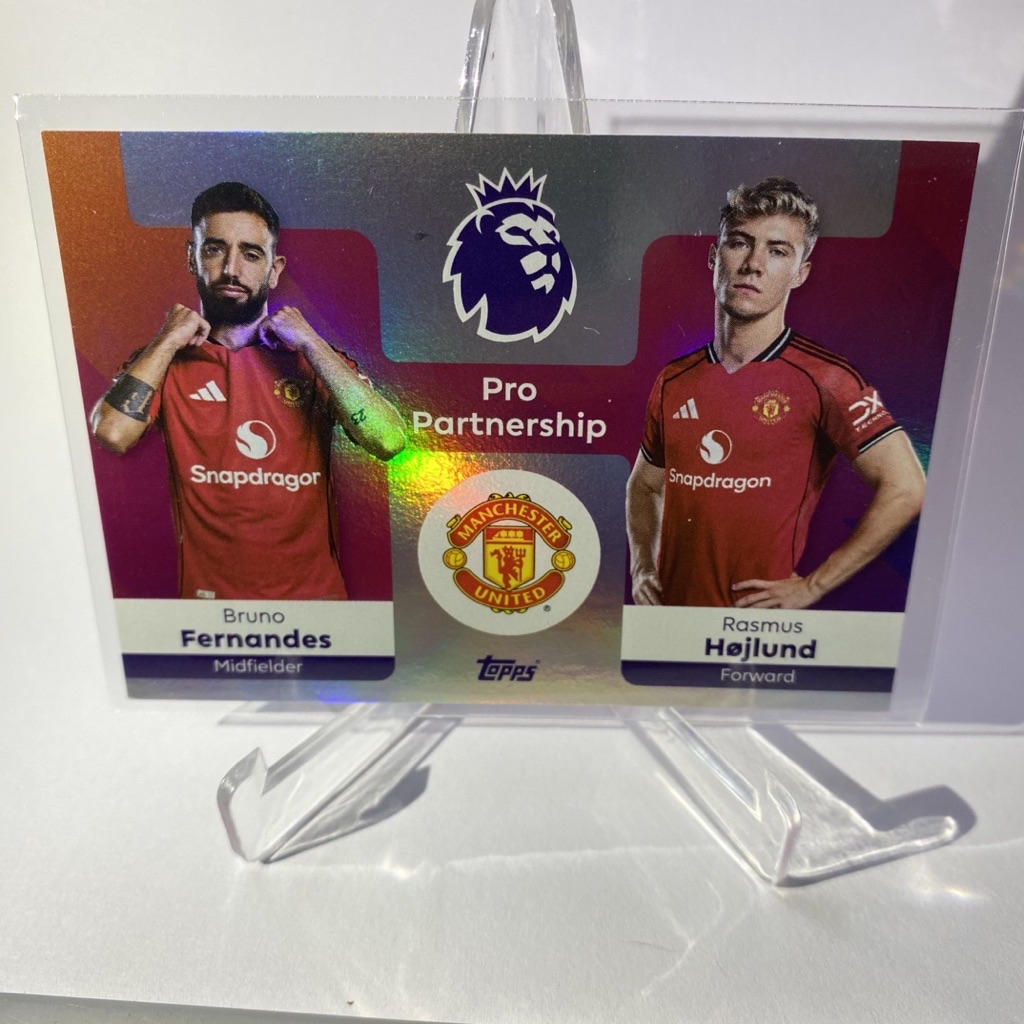 Football Card For Collection BRUNO FERNANDES RASMUS HOJLUND MANCHESTER ...