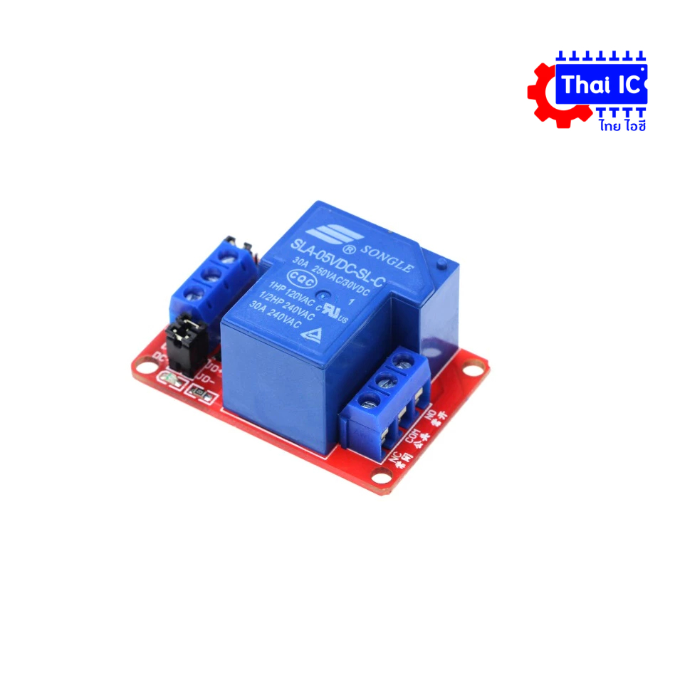 Relay 5V 30A High Power 1 Channel Module with Optocoupler High/Low ...