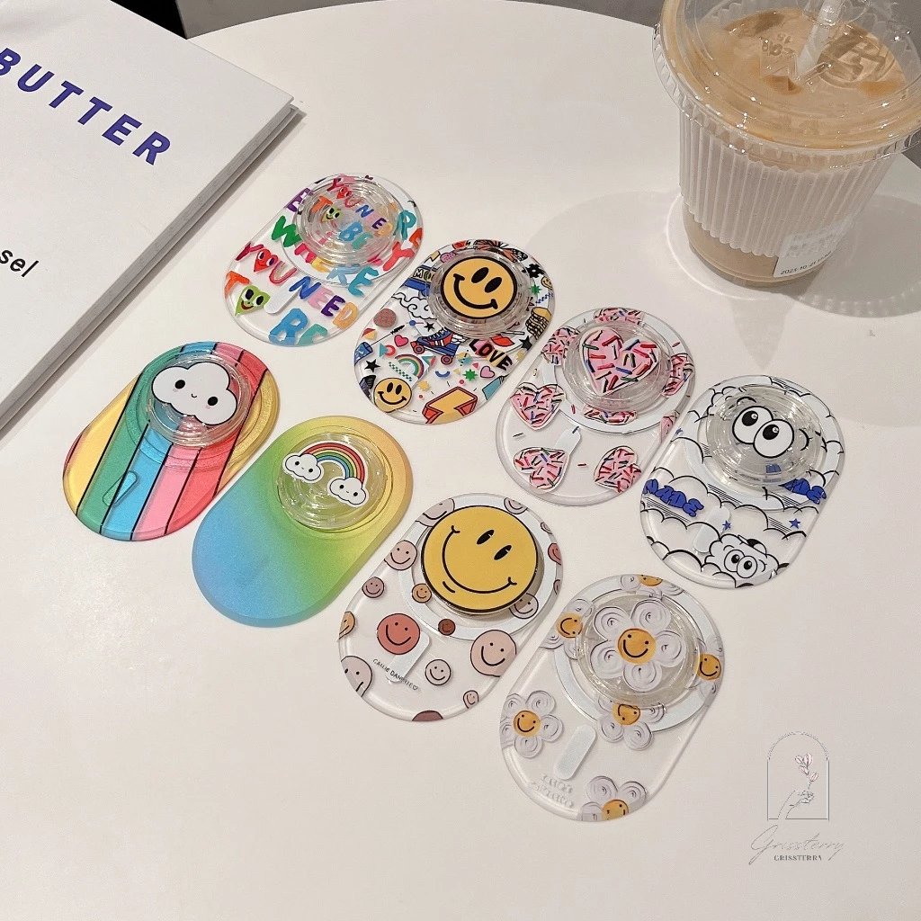 Griptok Magnetic smile Cartoon Pattern Used With Charging Case | Shopee ...