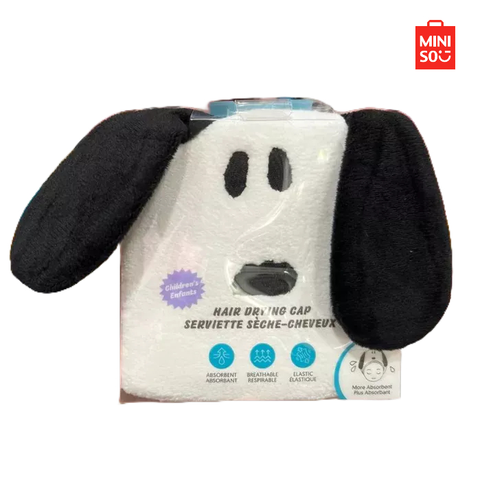 MINISO Hair Towel Cap Snoopy Summer Travel Collection | Shopee Malaysia