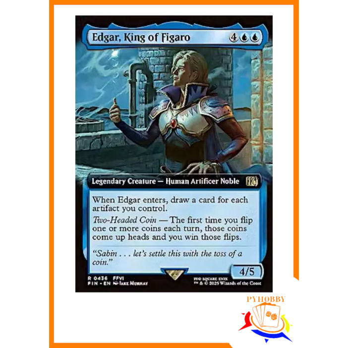 [MTG] Final Fantasy Variants: Edgar King of Figaro (0436-Extended Art ...