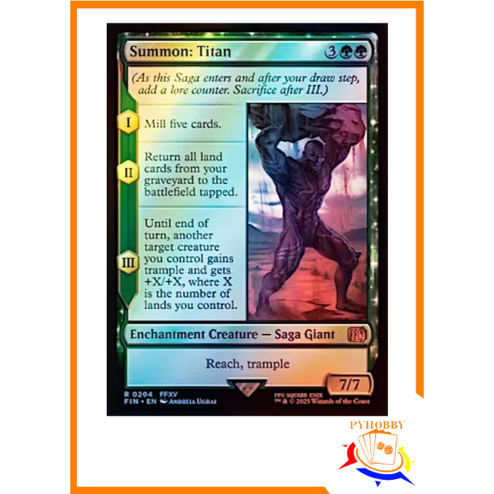 [MTG] Final Fantasy Foil: Summon: Titan (Foil) | Shopee Malaysia