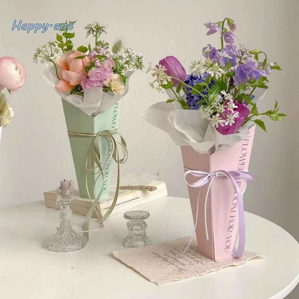 HP Paper Bag With Flower Bouquet Wrapping Gift Packaging Wedding ...