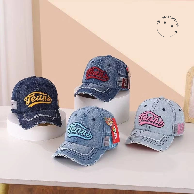 Children Hat 1-6 Years Head Circumference: 50-52 Cm Jeans Cap Bleached ...