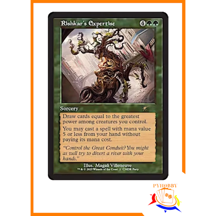 [MTG] Promotion: Rishkar's Expertise (Commander Party Foil) | Shopee ...
