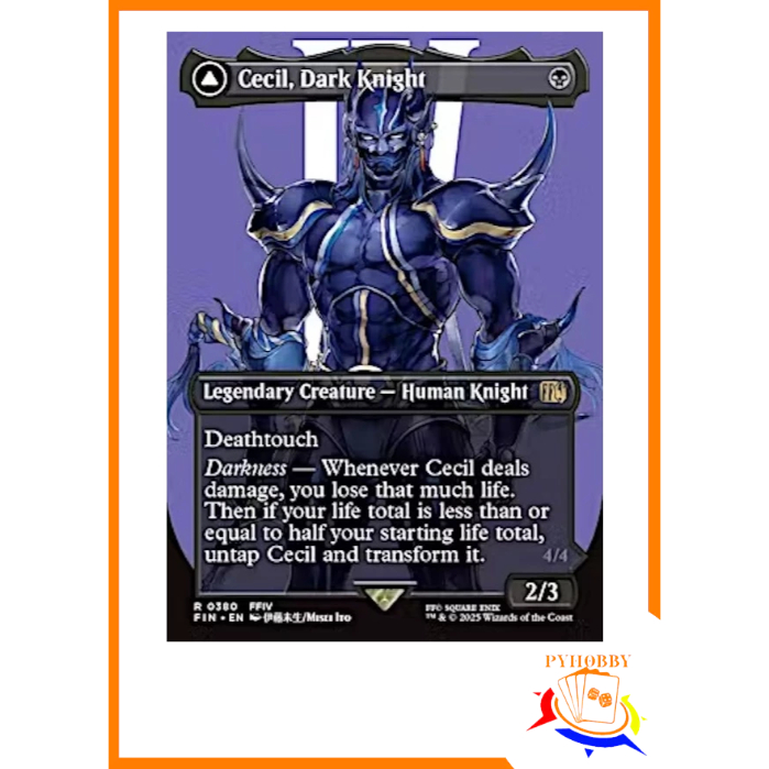 [MTG] Final Fantasy Variants: Cecil Dark Knight (0380-Borderless ...