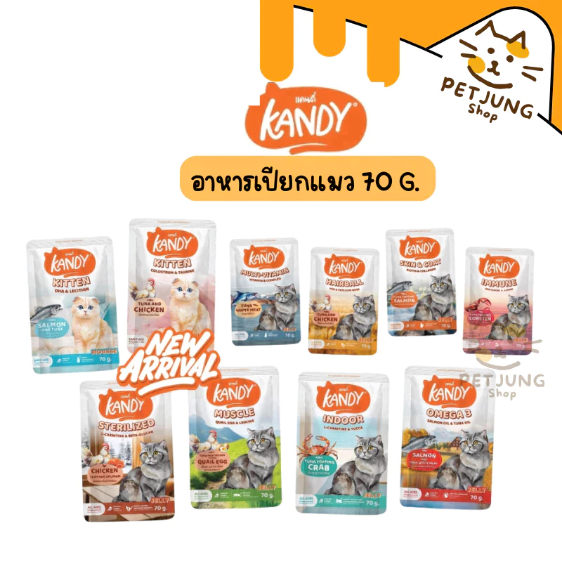 Kandy Candy Wet Cat Food No Salt Made From White Fish Size 70 Grams ...