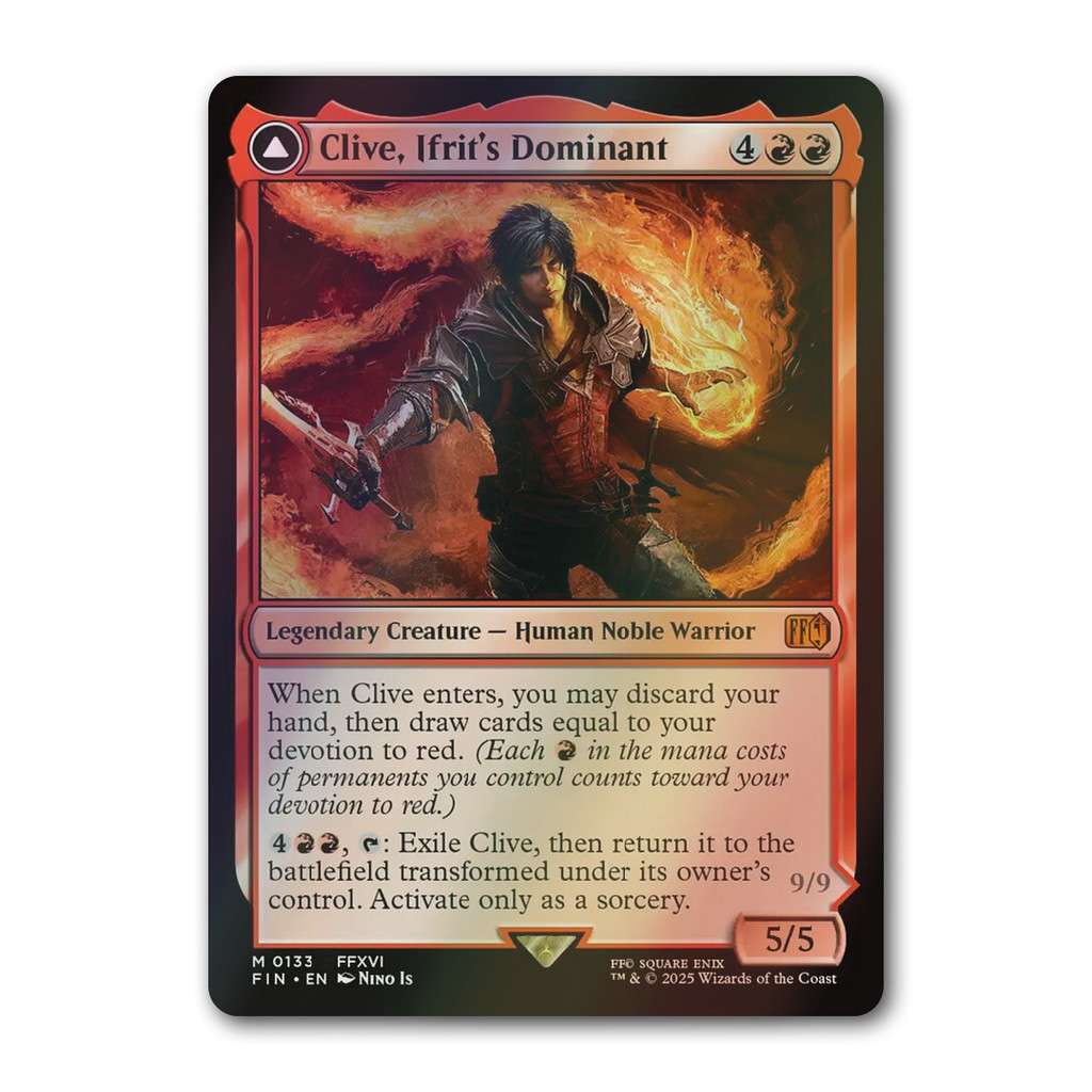 [MTG] Clive Ifrit's Dominant/Ifrit Warden of Inferno [FIN] [Red ...
