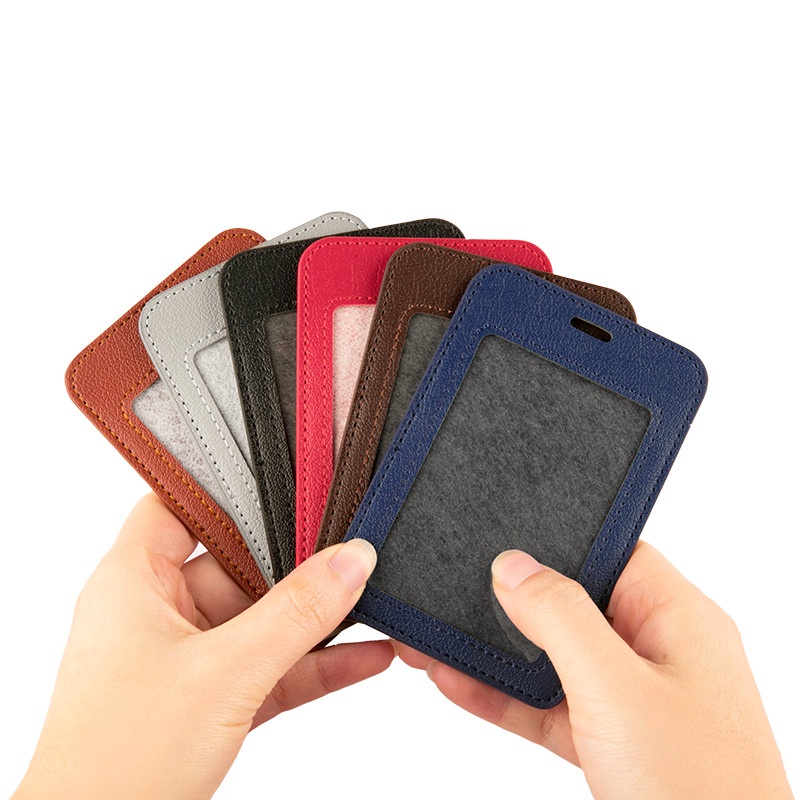 Identification Card Leather Case Id Factory Work Badge Easycard ...