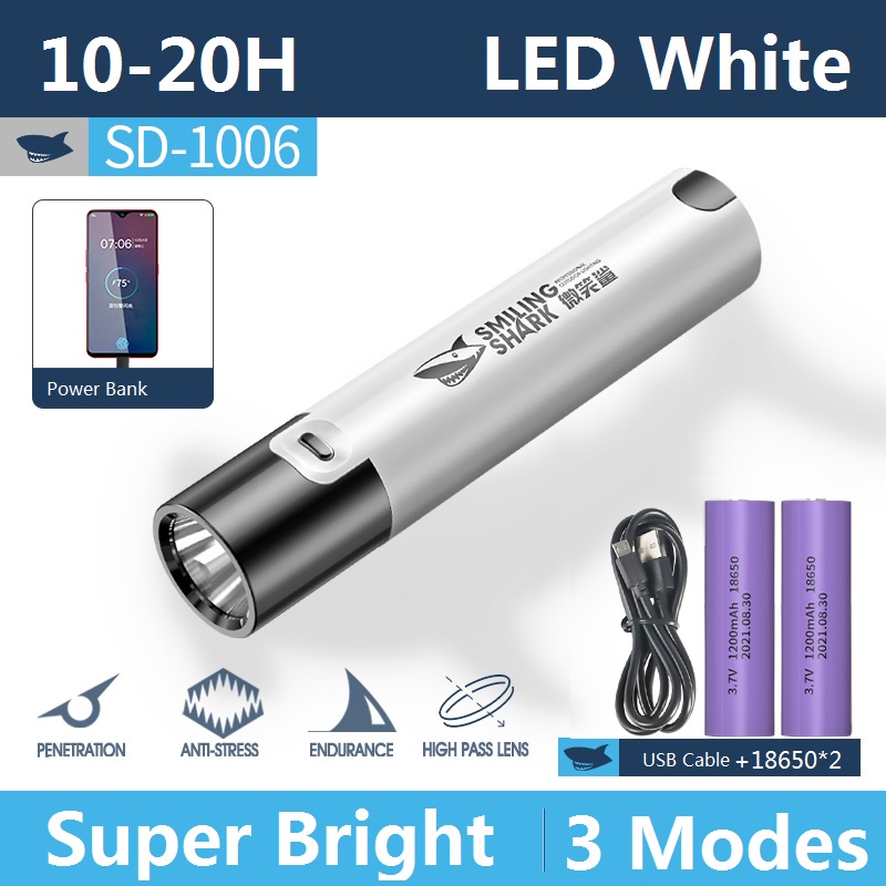 SmilingShark Mini Torch Light Small Pocket Flashlight Led Super Bright ...