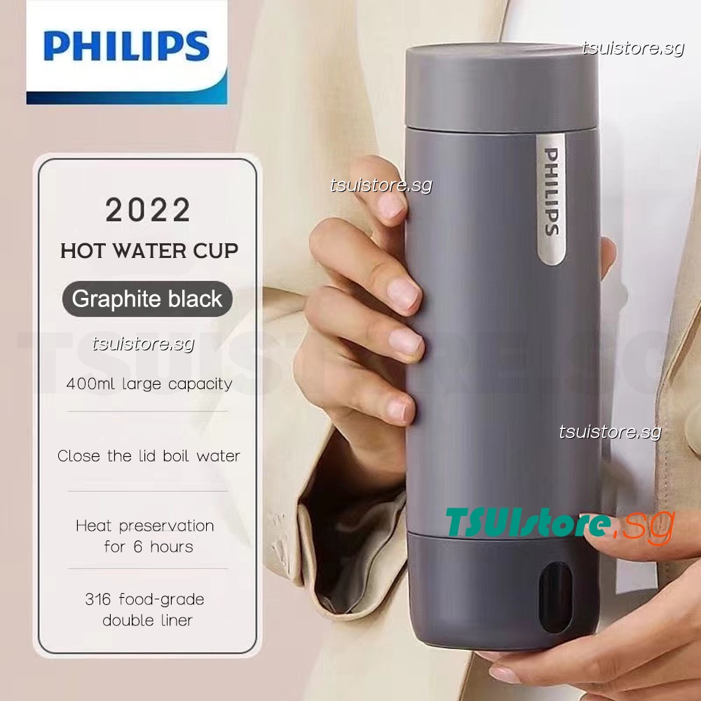 PHILIPS 400ml Electric Kettle Thermos Cup Bottle 316 liner Portable ...
