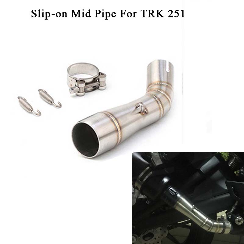 Slip-on Mid Pipe Link For Benelli TRK251 Leoncino 250 Motorcycle ...