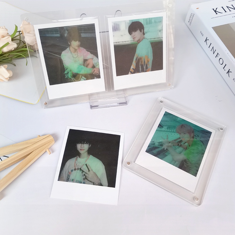 【Instax Wide/Square Polaroid Photo Display Case】Single/2slots option ...