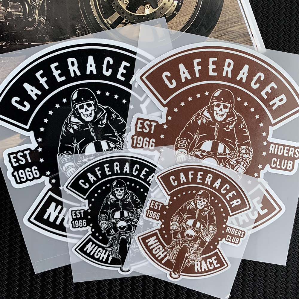 CAFE RACER American Retro Car Stickers Motorcycle Locomotive Fuel Tank ...