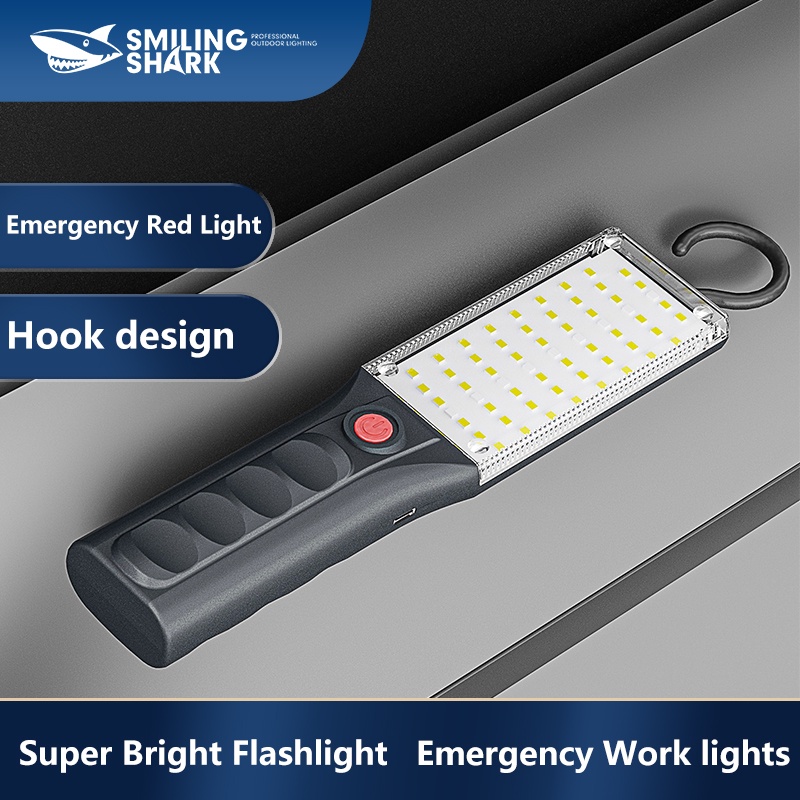 Smiling Shark Work Light Super Bright LED COB Floodlight USB ...