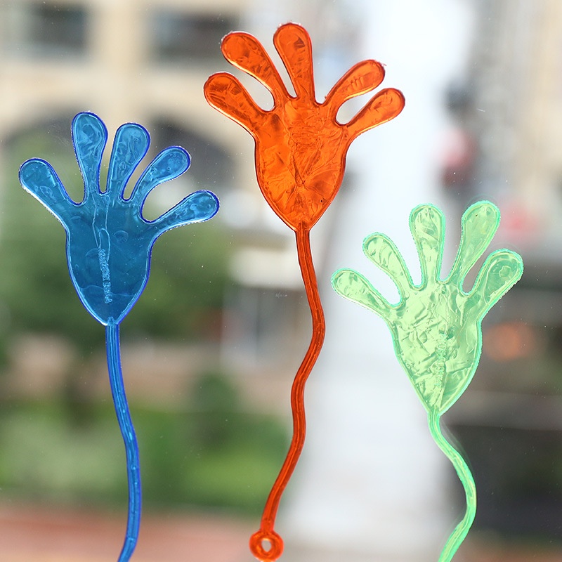 Elastic Retractable Sticky Hand Toy Palm Climbing Wall Small | Shopee ...