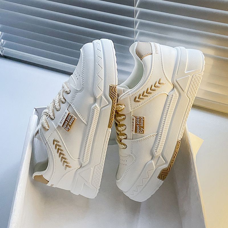 35-43 Plus Size Women's Flats Shoes Spring Thick-Soled Casual Sneakers ...
