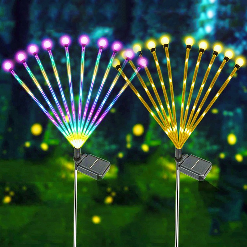 🔥Ready Stock🔥NEW Solar LED Swing Garden Light / Color Changing Firefly Floor Lamps / Garden ...