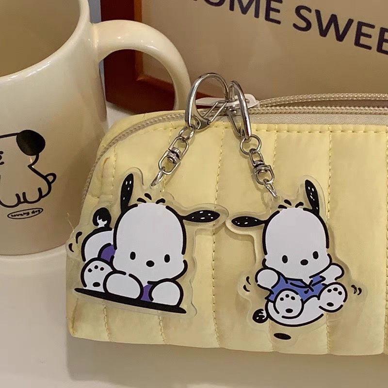 Pacha Dog Double-Sided Acrylic Pencil Case Pendant in Cute Keychain ...