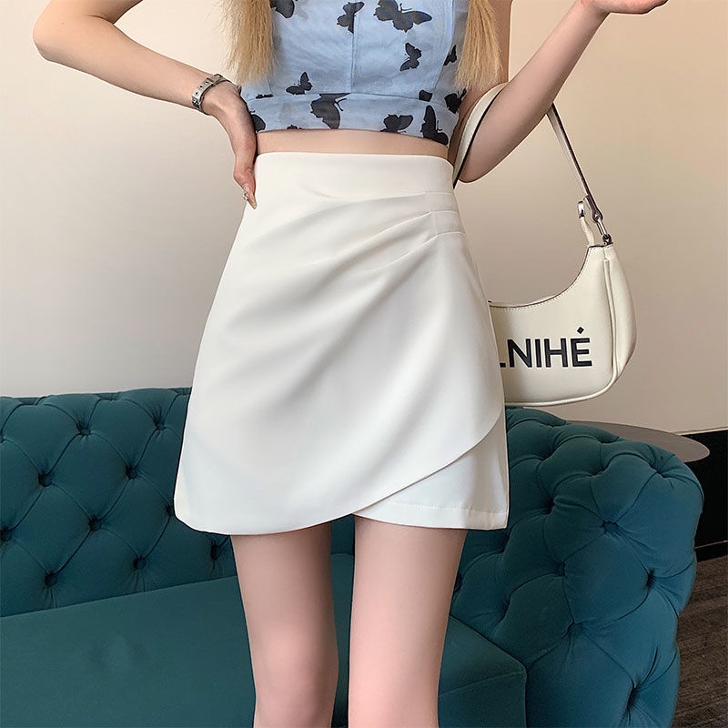 Irregular Skirt 2023 New Style Summer A Line Korean Version Loose High