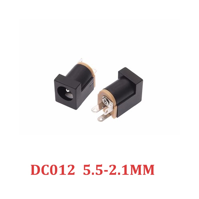 5PCS Connector Socket Male Female DC Power Plug 5.5x2.1mm 3.5x1.3mm /2.5mm/3.5mm DC005/012/012A ...