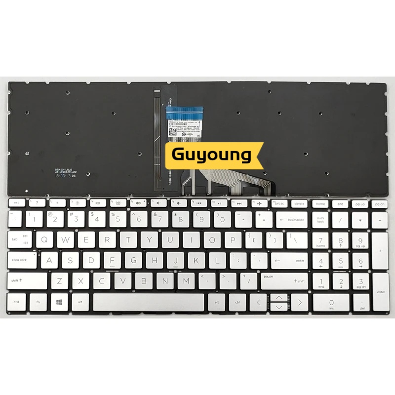 YJX Laptop keyboard 15-DA 15-DB TPN-C135 TPN-C136 250 G7 255 G7 15S-DU ...