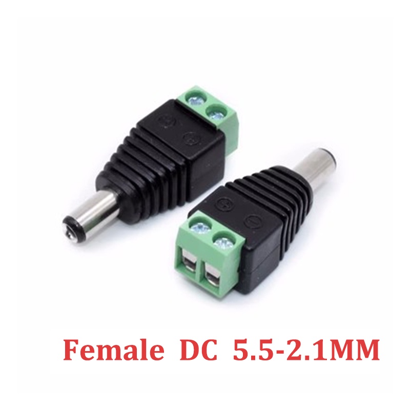 5PCS Connector Socket Male Female DC Power Plug 5.5x2.1mm 3.5x1.3mm /2.5mm/3.5mm DC005/012/012A ...