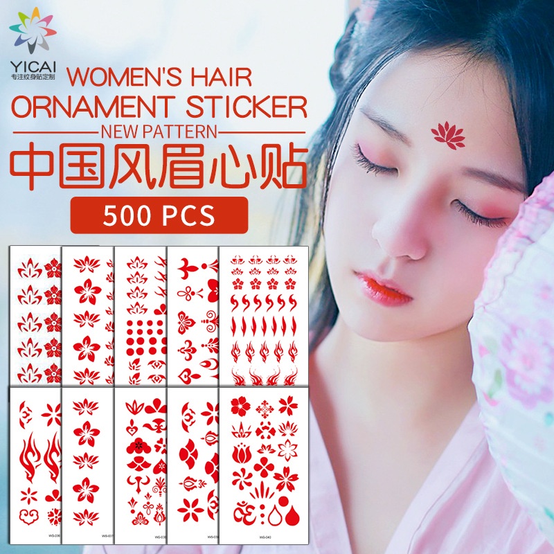 Face Temporary Tattoo Waterproof Makeup Tattoo Stickers on Face Eye ...