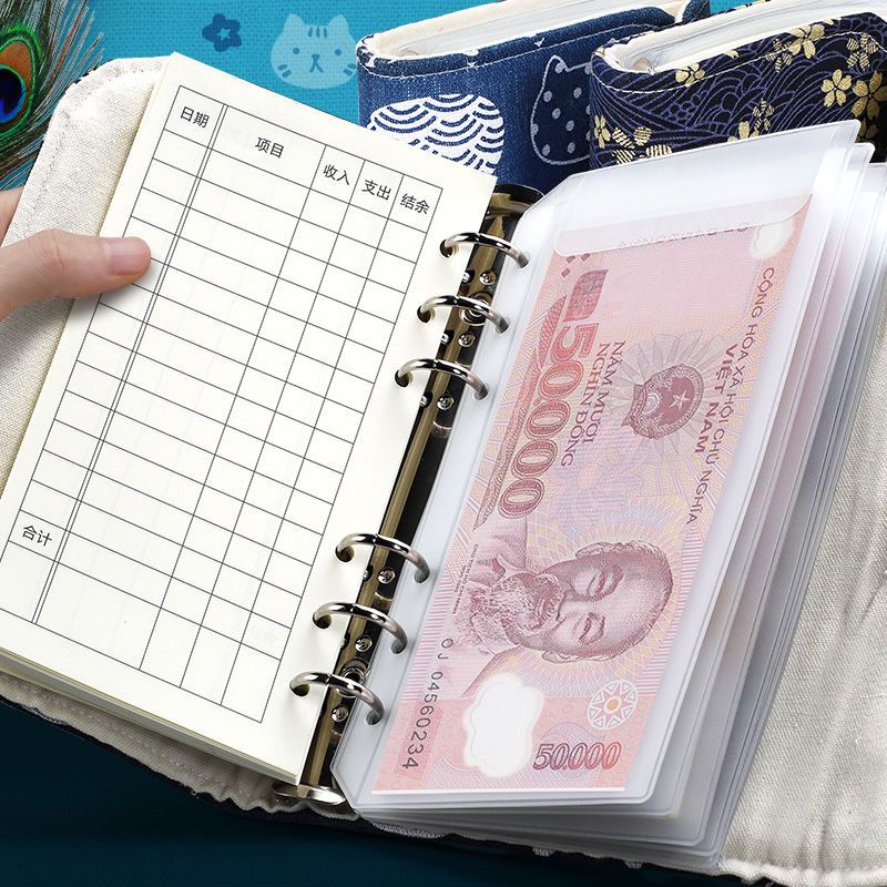 Simpan Duit Cash Planner Money Planner A6 PU Japanese-Style Bookkeeping ...