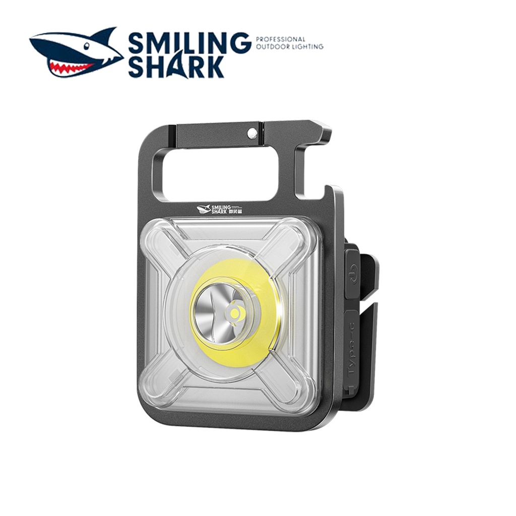Smiling Shark Mini Working Light COB Torch Light Small Keychains Light ...