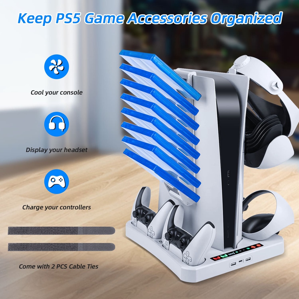 iPlay Multifunctional Cooling Stand with Charging for PS5/PS VR2 ...