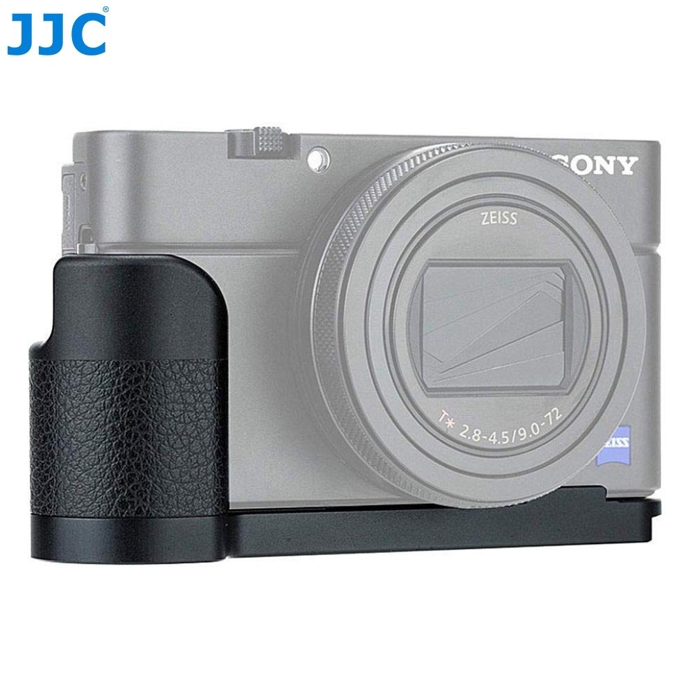 JJC HG-RX100 Camera Hand Grip Aluminium Microfiber PU Leather L Bracket ...