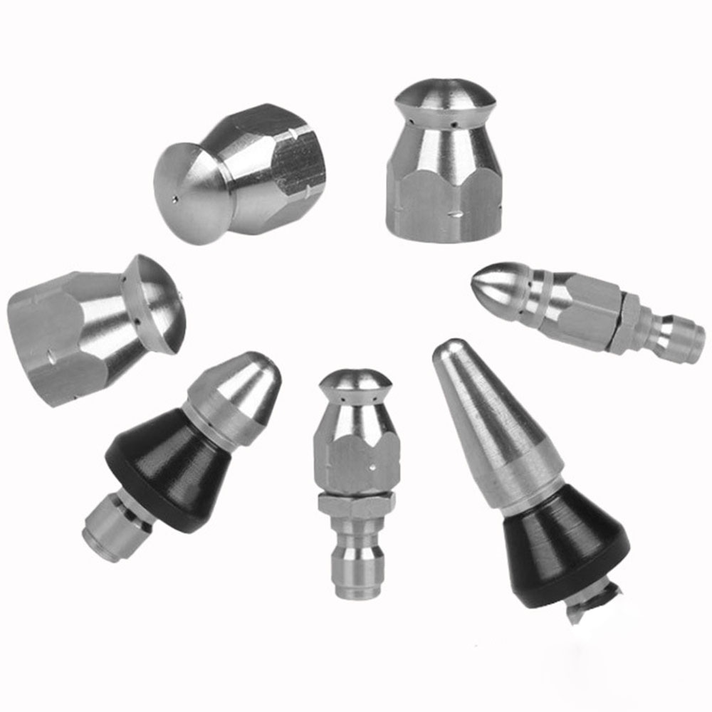 1/4 3/8 Cleaning Machine High Pressure Bullet Nozzle Sewer Pipe Nozzle ...