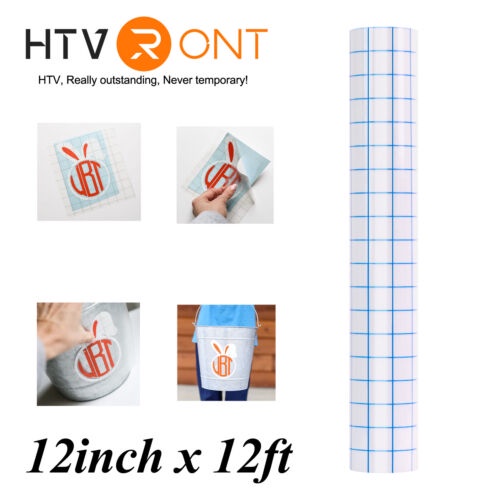 HTVRONT 12"x12FT Transfer Tape for Self Adhesive Permanent Vinyl Roll ...