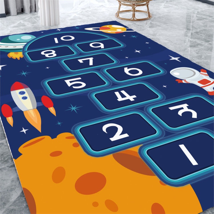 Kids Play Rug Mat Playmat with Non-Slip Design, Hopscotch Game for ...