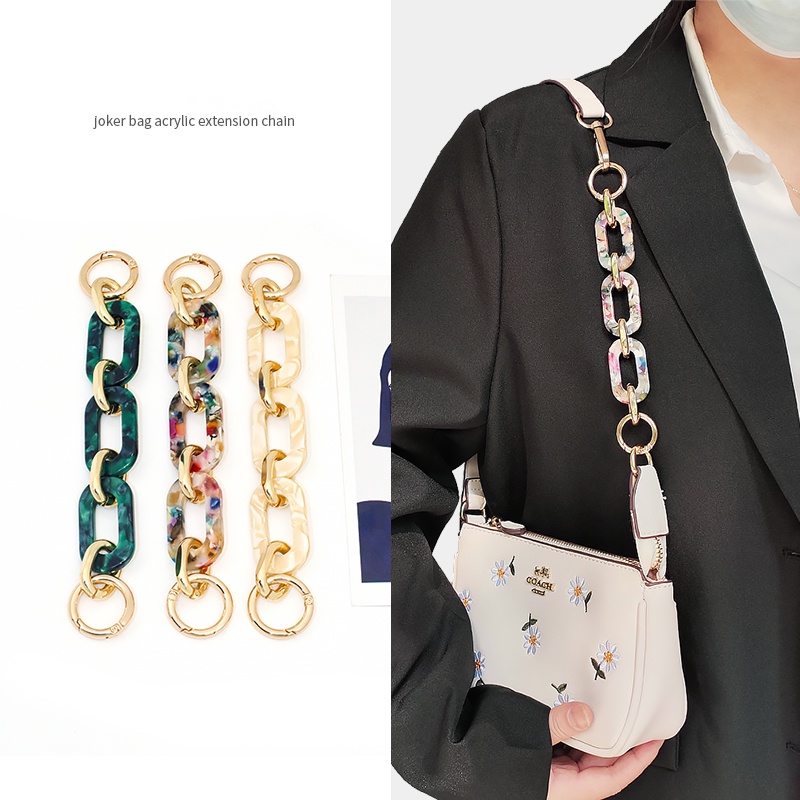 Acrylic Bag Chain Decoration Resin Extension DIY hardware Handbag Chain ...