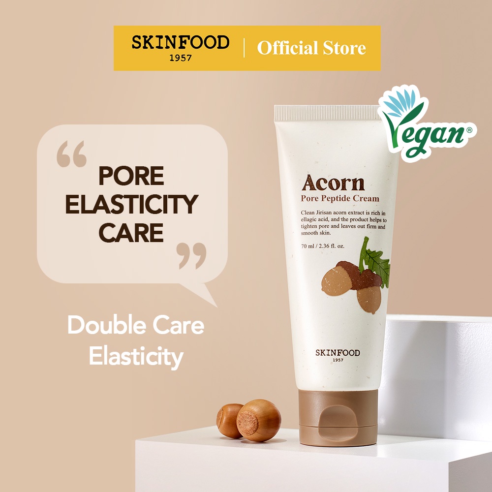 [SKINFOOD Official] Acorn Pore Peptide Cream 70ml / Tighten Enlarged ...