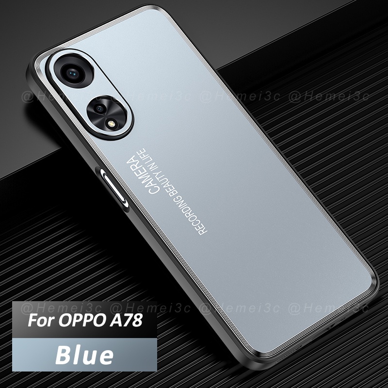 OPPO A78 5G Casing Aluminum Alloy Heat Dissipation Shockproof Hard Case ...