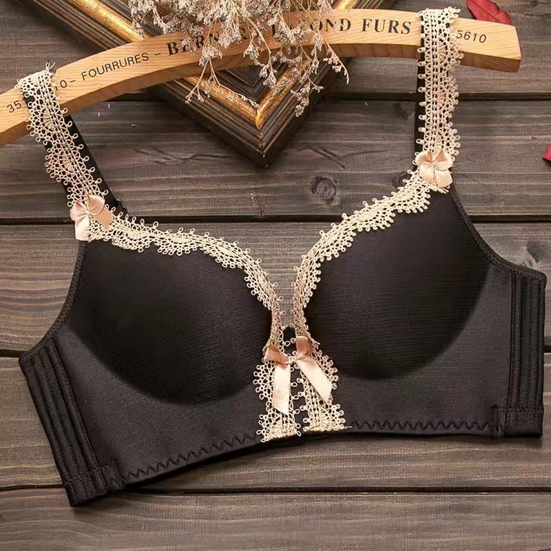 Happy Fox traceless Palace horizontal drawing women's bra thick ...