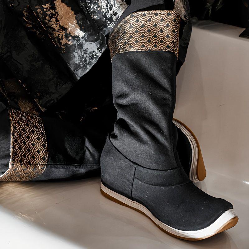 Antique Hanfu Soap Boots Dragon Scale Armor Soap Boots Embroidered Soap ...