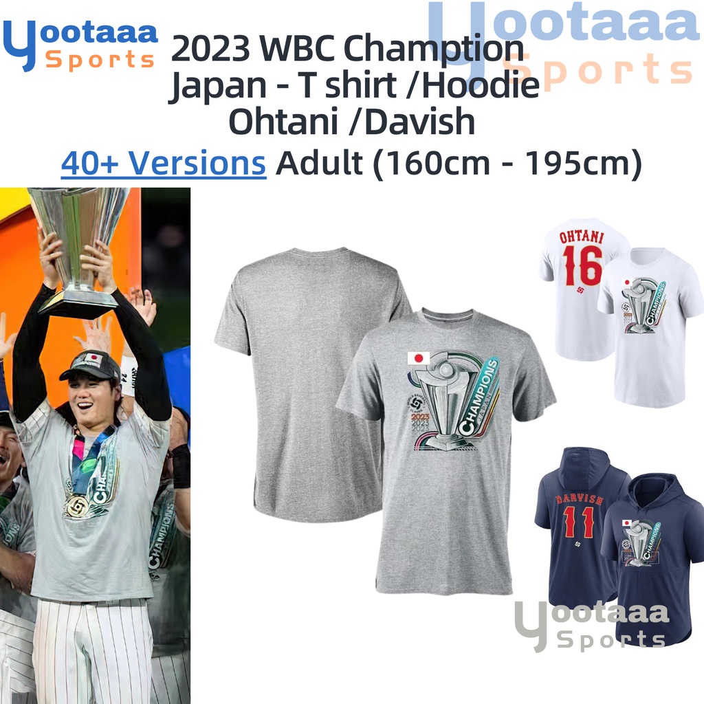 WBC Champion Commemorative edition Japan Ohtani Quick drying T-shirt 【S-3XL】 Hooded Short Sleeve ...