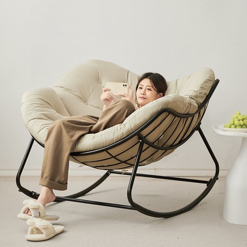 Solid wood☃∏Lazy Rocking Chair Reclining Chair Adult Balcony Leisure ...