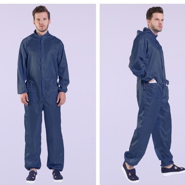 Anti-static dust-free clothing hooded men and women jumpsuits dust-free ...