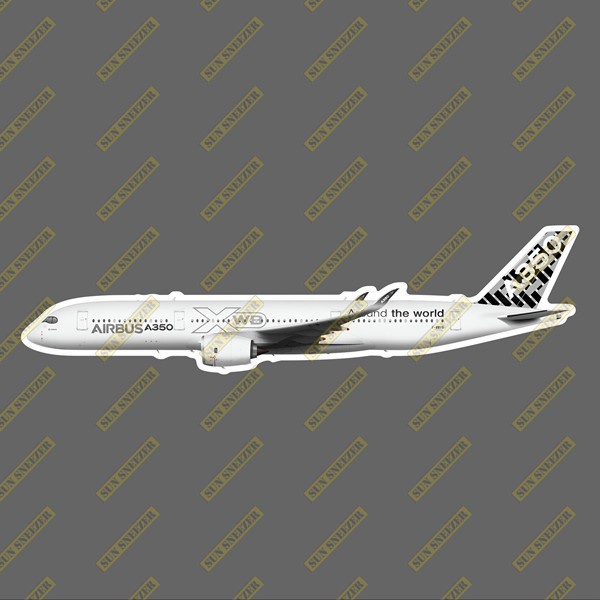 Air Bus Carbon Fiber Around the world A350 Realistic Civil Aircraft 3M ...
