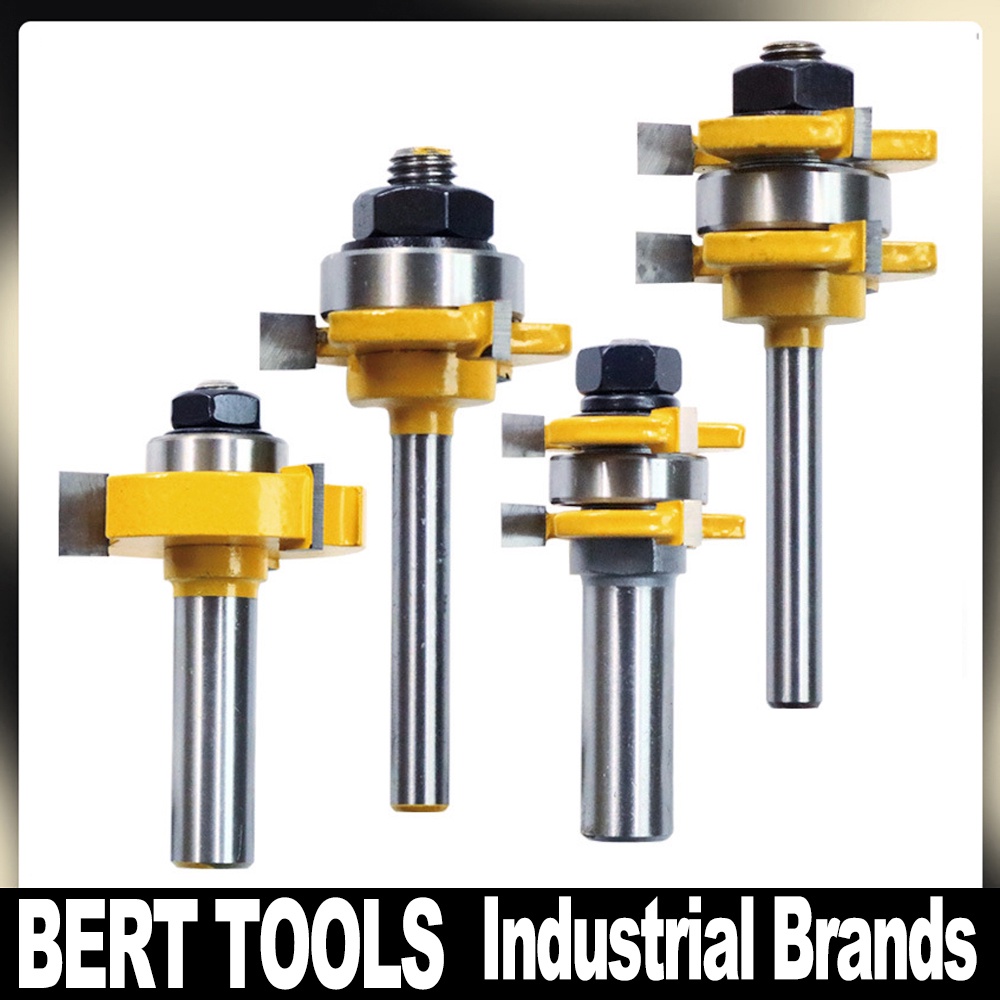 BERT🇲🇾｜1/2-Inch Router Bits Tongue and Groove Set 1/4-Inch Wood Milling ...