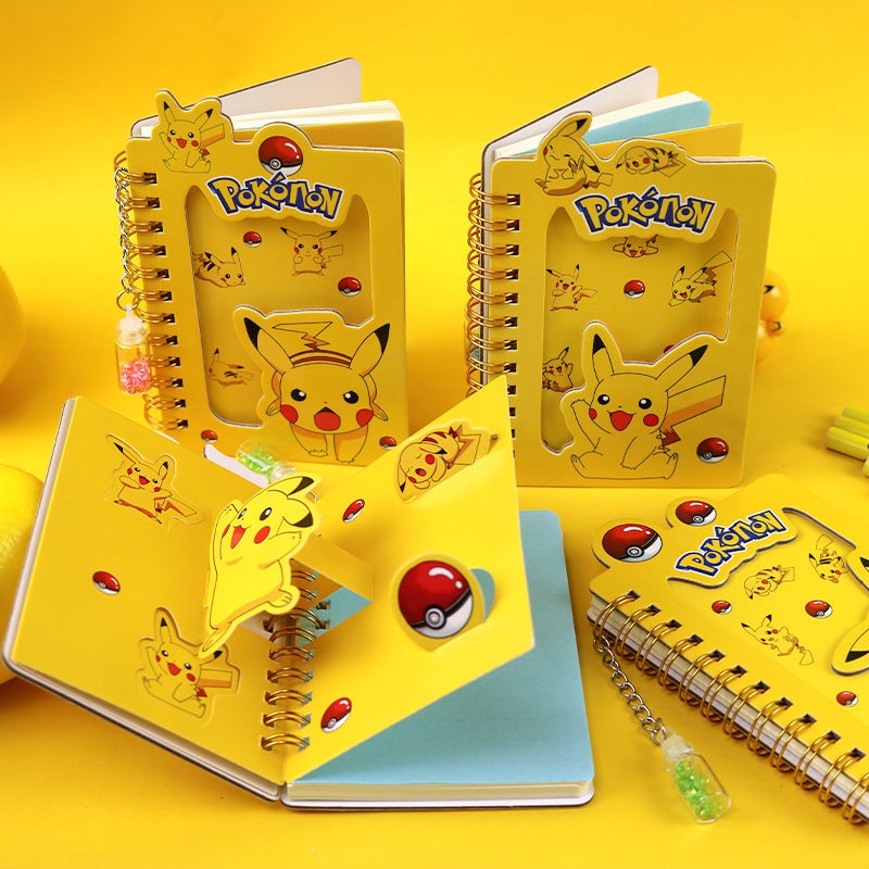 Pikachu quicksand bottles of notepad laptops pokemon notebook lovely ...