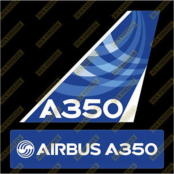AIRBUS Air Bus A350 Logo Factory Painting Vertical Tail Waterproof ...