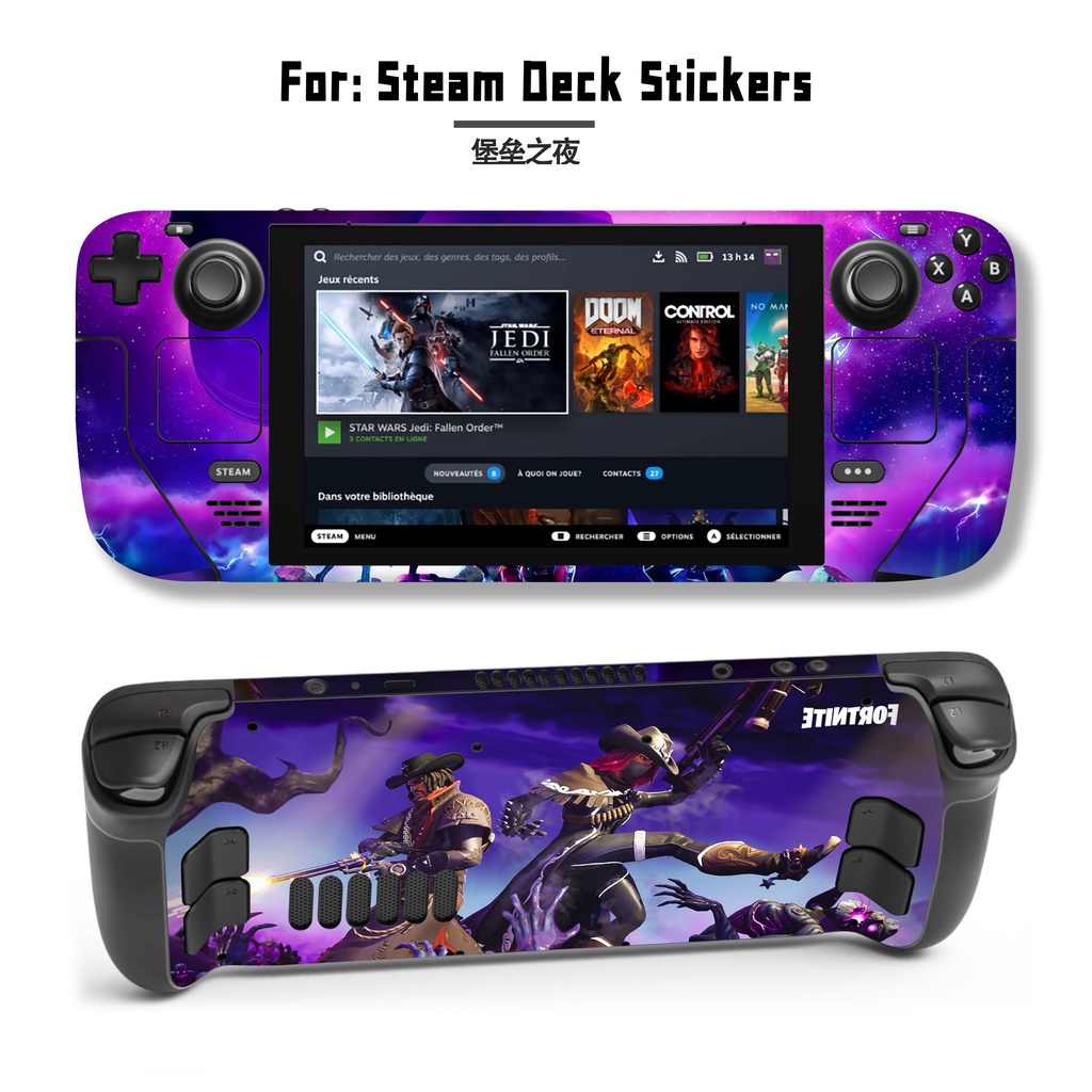 Steam Deck Skin Cool Vinyl Decal Protector Stickers Cover Protective ...