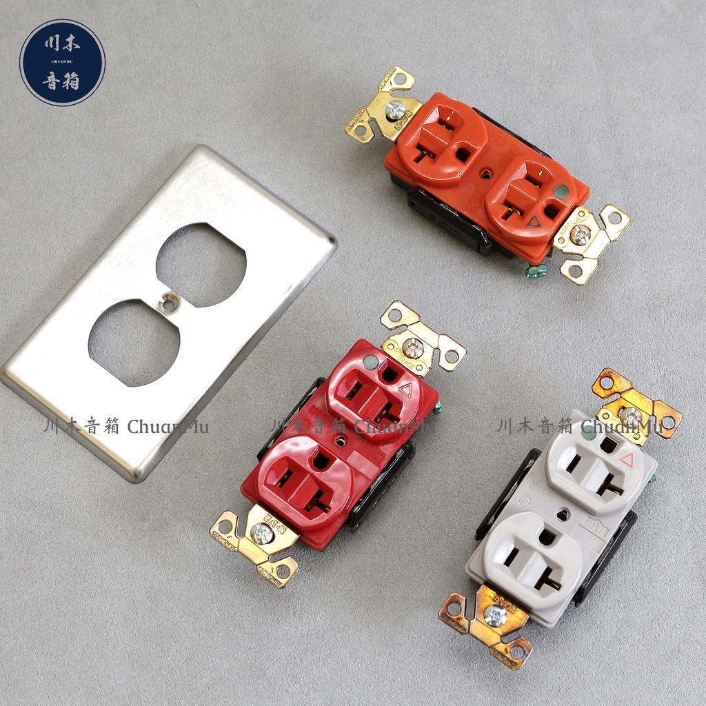 [Chuanmu] American Cooper IG8300 Power Socket Taiwan Single Double Hole ...